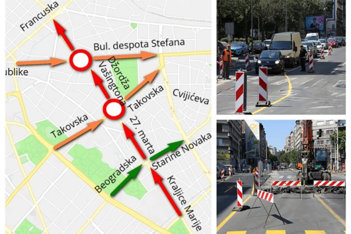 Novi radovi i nove gužve u Bulevaru despota Stefana i Takovskoj - www ...