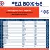 Zimski red vožnje linije 105 Ovča – Omladinski stadion - www.lobi-info.rs